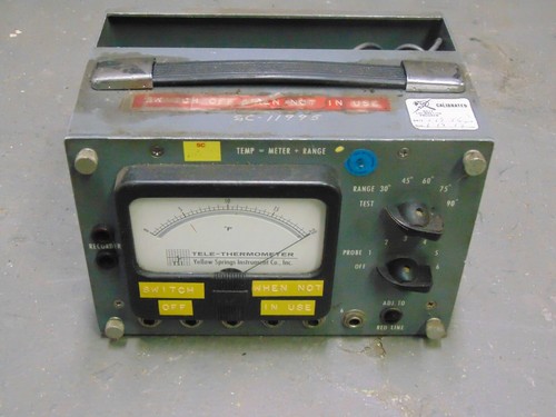 YSI Yellow Springs Instruments Tele-Thermometer 46TU FROM NAVAL ...