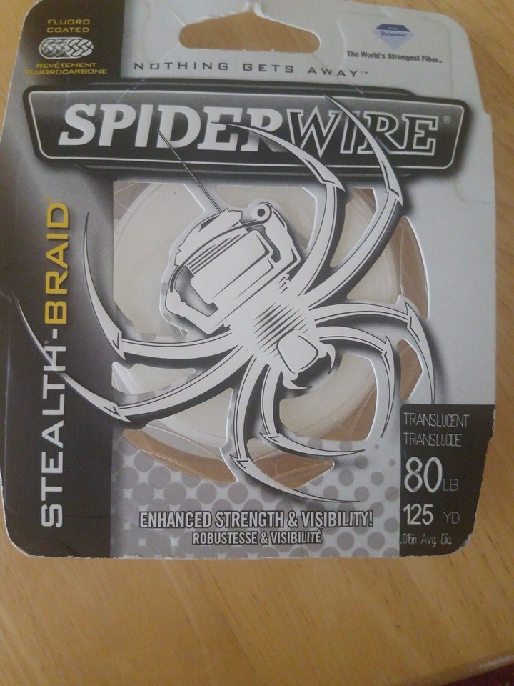 Spiderwire Spider Strength 80lb Translucent 125yd Fishing-BRAND NEW ...
