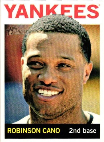 2013 TOPPS HERITAGE ROBINSON CANO BASEBALL CARD #100 | eBay