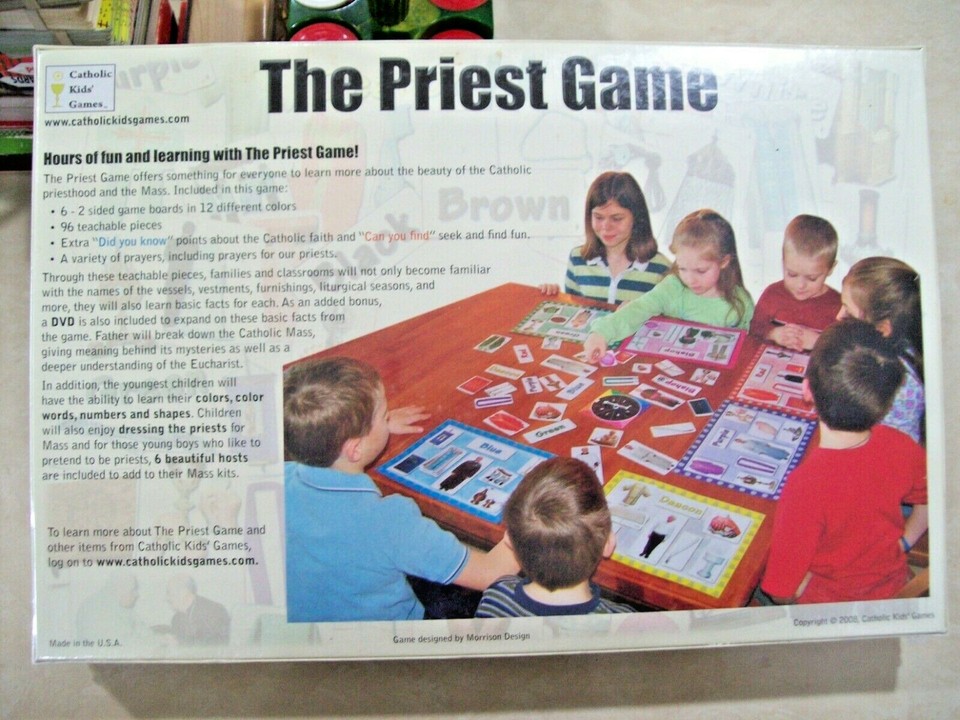 THE PRIEST GAME Catholic Kids Games Learning Education & Resource Board ...