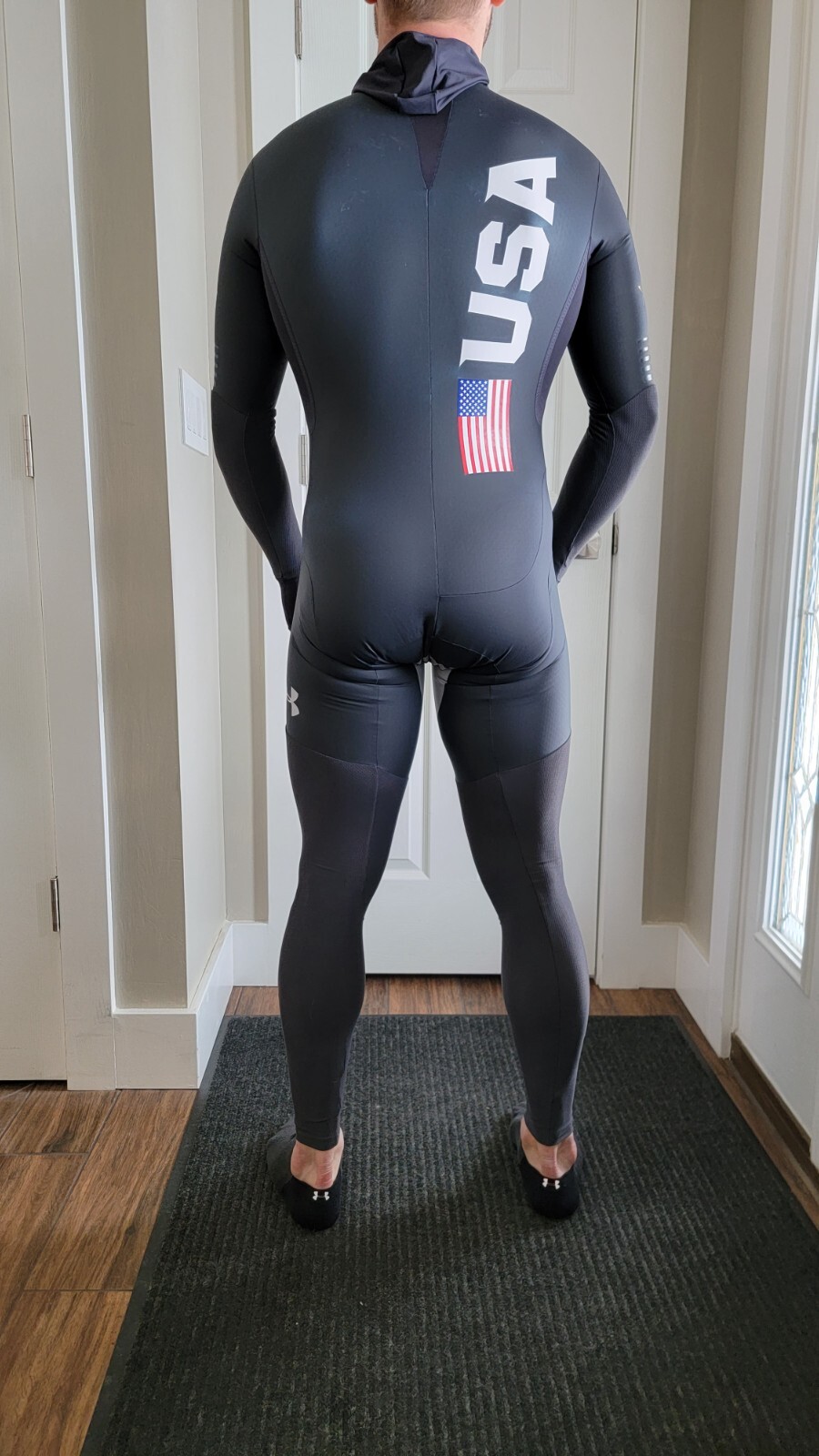 Under Armour Team USA speedskating rubber full body suit speedsuit skinsuit S 8 | eBay