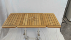 Boat Folding Teak Table Top 32.6/16.4x15.7, 38/19.1X19.7, 49.2/24.6x23 ...