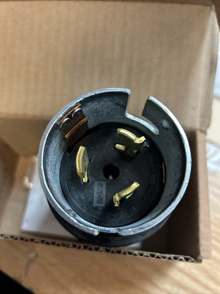 Eaton CS6365EX 50A Male Generator Locking Pro-Grip Plug Industrial ...
