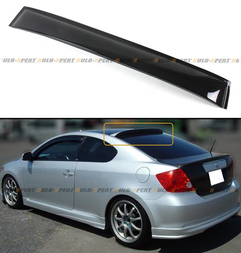 FOR 2005-2010 SCION tC ANT10 JDM SMOKE TINTED REAR ROOF AERO WINDOW ...