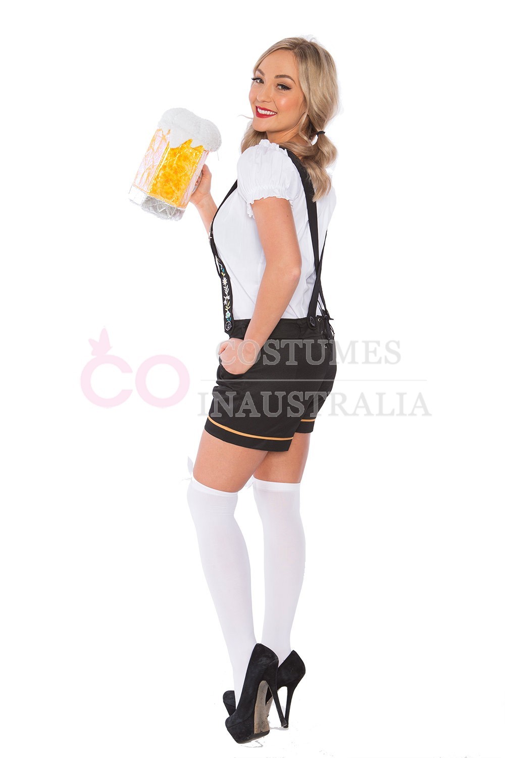 Womens Oktoberfest Costume Beer Maid Wench German Lederhosen Dirdnl ...