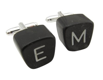 Letter Cufflinks Typewriter Key Miniblings E And M Unique | eBay