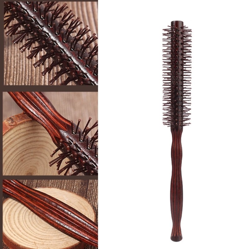 Mini Quiff Roller Hairbrush for Styling,Lifting Small Round Brush for ...