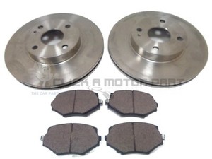 FRONT 2 BRAKE DISCS AND PADS SET NEW CHECK SIZE FOR MAZDA MX5 MX-5 1.8 ...
