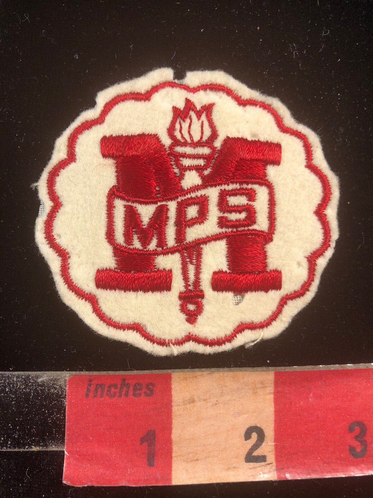 Vintage As-Is Embroidered Felt Letter Initials MPS Patch 03DD | eBay