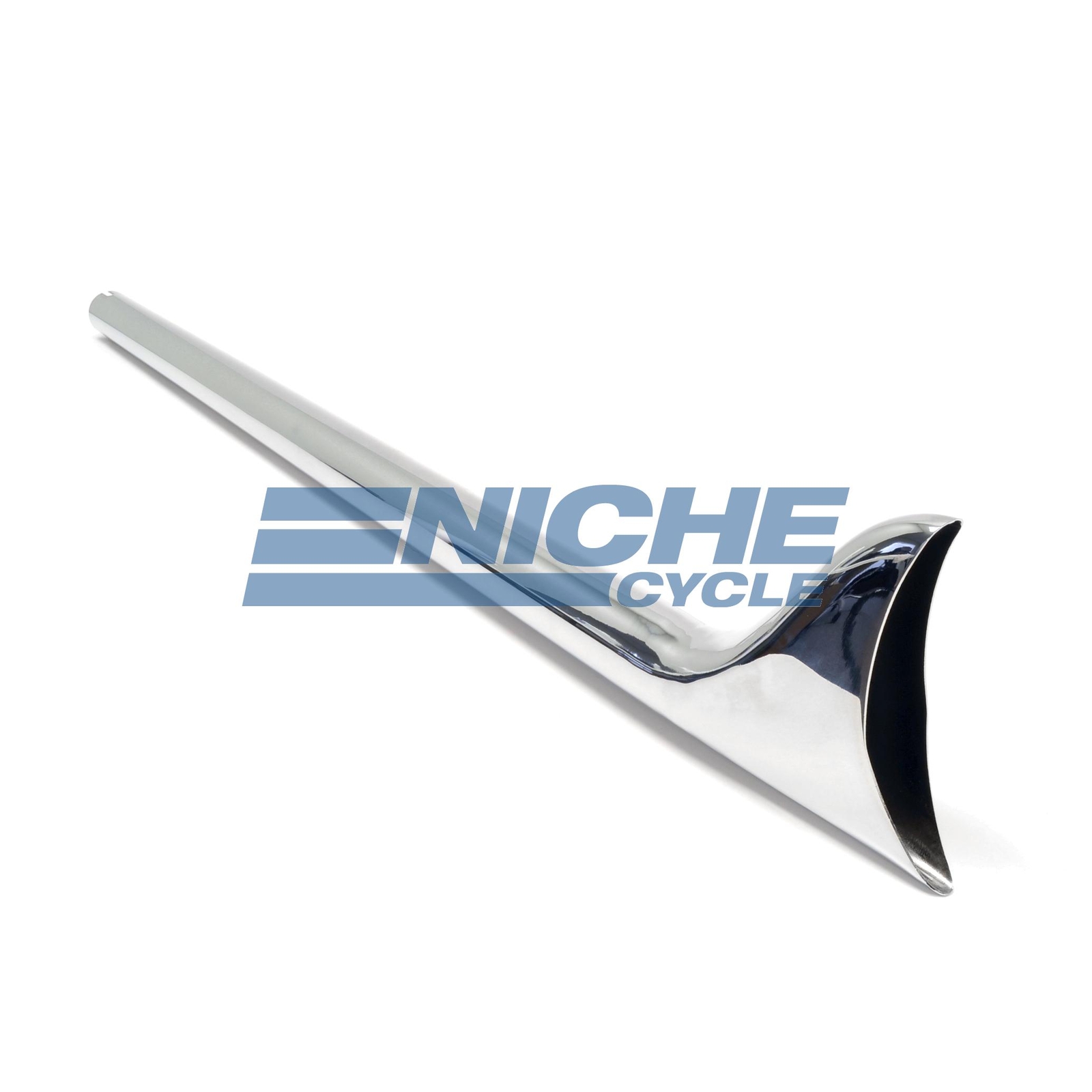 42" Harley Chopper Drag Tail Pipes Exhaust Extensions Fishtail Chrome 1 ...