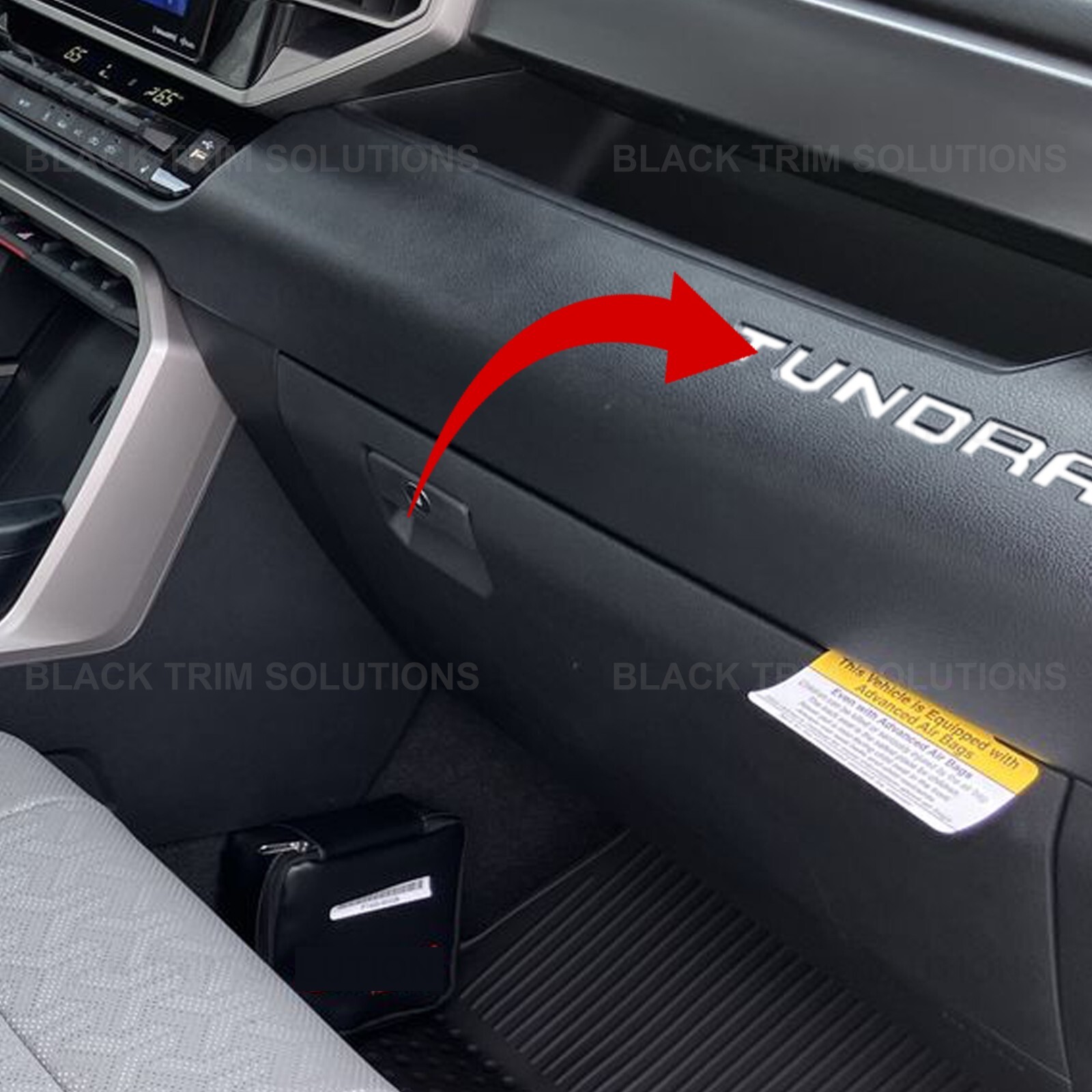 For Toyota Tundra Front Dash Indent White DECALS Dashboard Vinyl 2022 ...