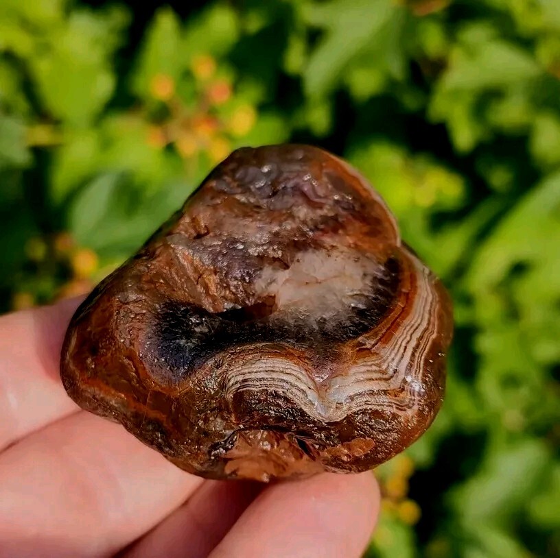 LAKE SUPERIOR AGATE 5.7OZ VENTIFACT AMETHYST GEM , DISPLAY AGATE | eBay
