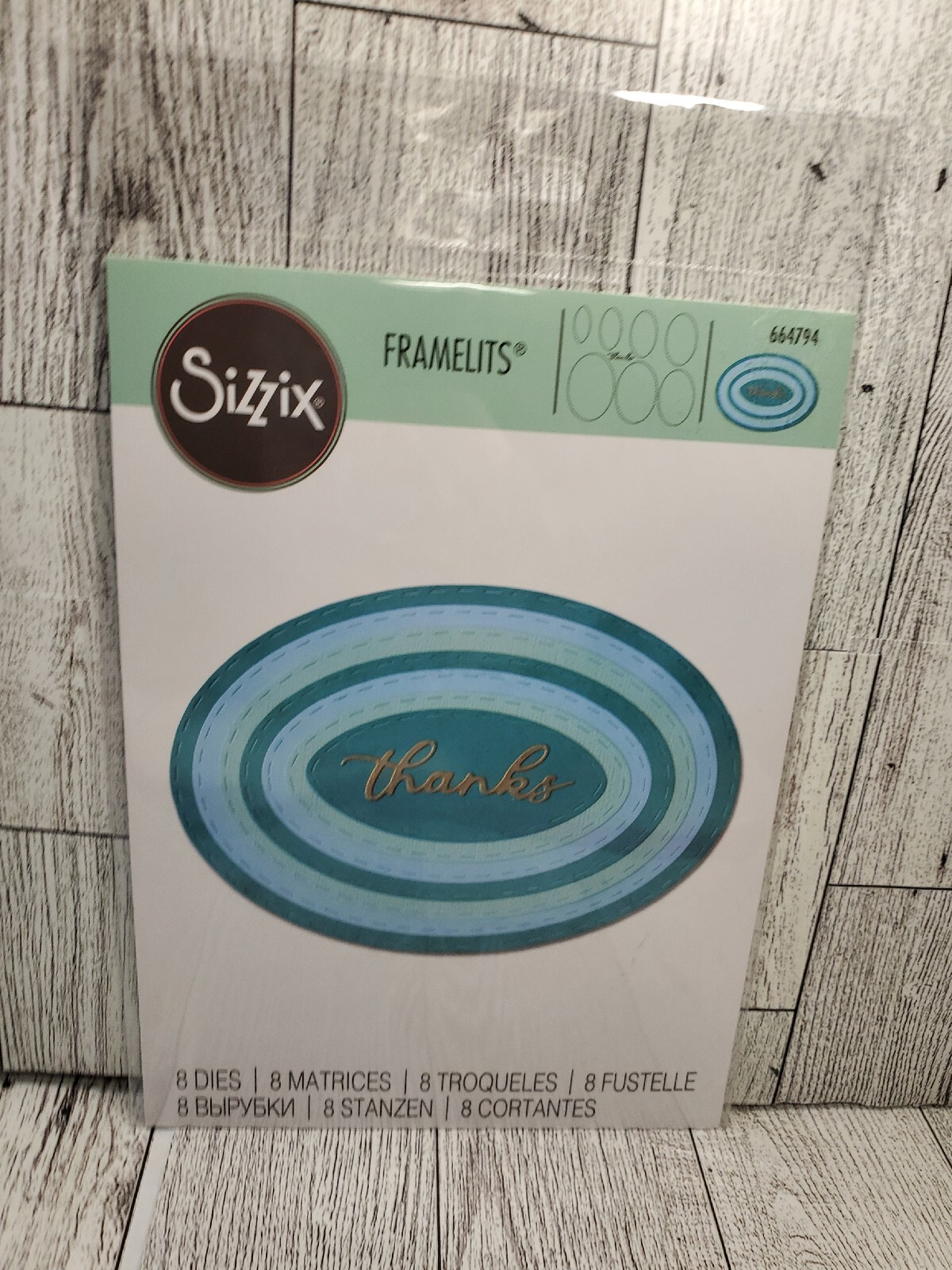 Sizzix Thinlits Round Stitched Frames 8pc Die Set 664794 for sale ...