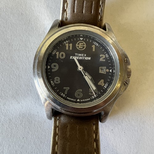 Vintage MENS Timex Indiglo Expedition 957 P9 Watch WR 50m Not Tested | eBay