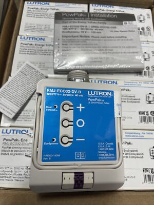 1 Box Lutron RMJ-ECO32-DV-B PowPak Energi TriPak EcoSystem Dimming ...