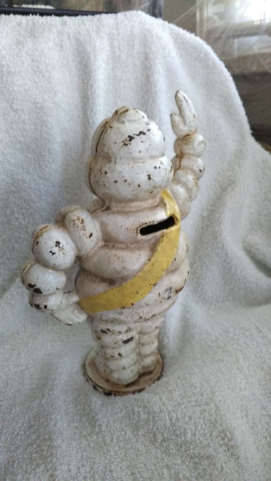 Vintage Cast Iron Michelin Tire Man Detroit 9" Tall Statue | eBay