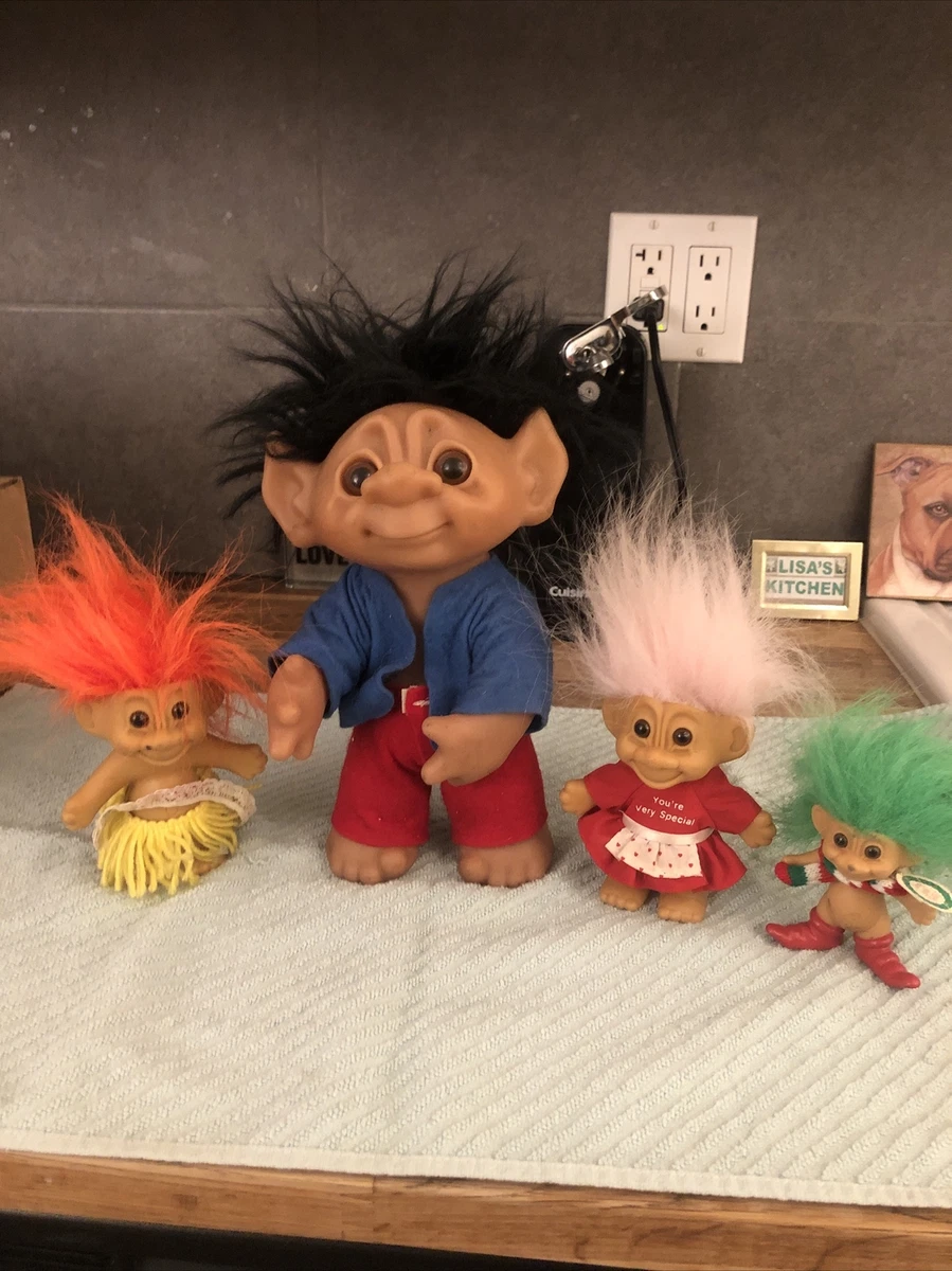 8PCS Troll Dolls, 80s' PVC Vintage Trolls Lucky Doll Action, 46% OFF
