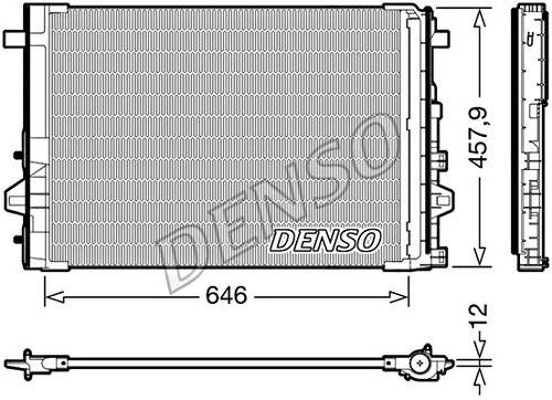 DENSO AC Condenser For MERCEDES W176 W246 Cla C117 Gla X156 11-19 ...