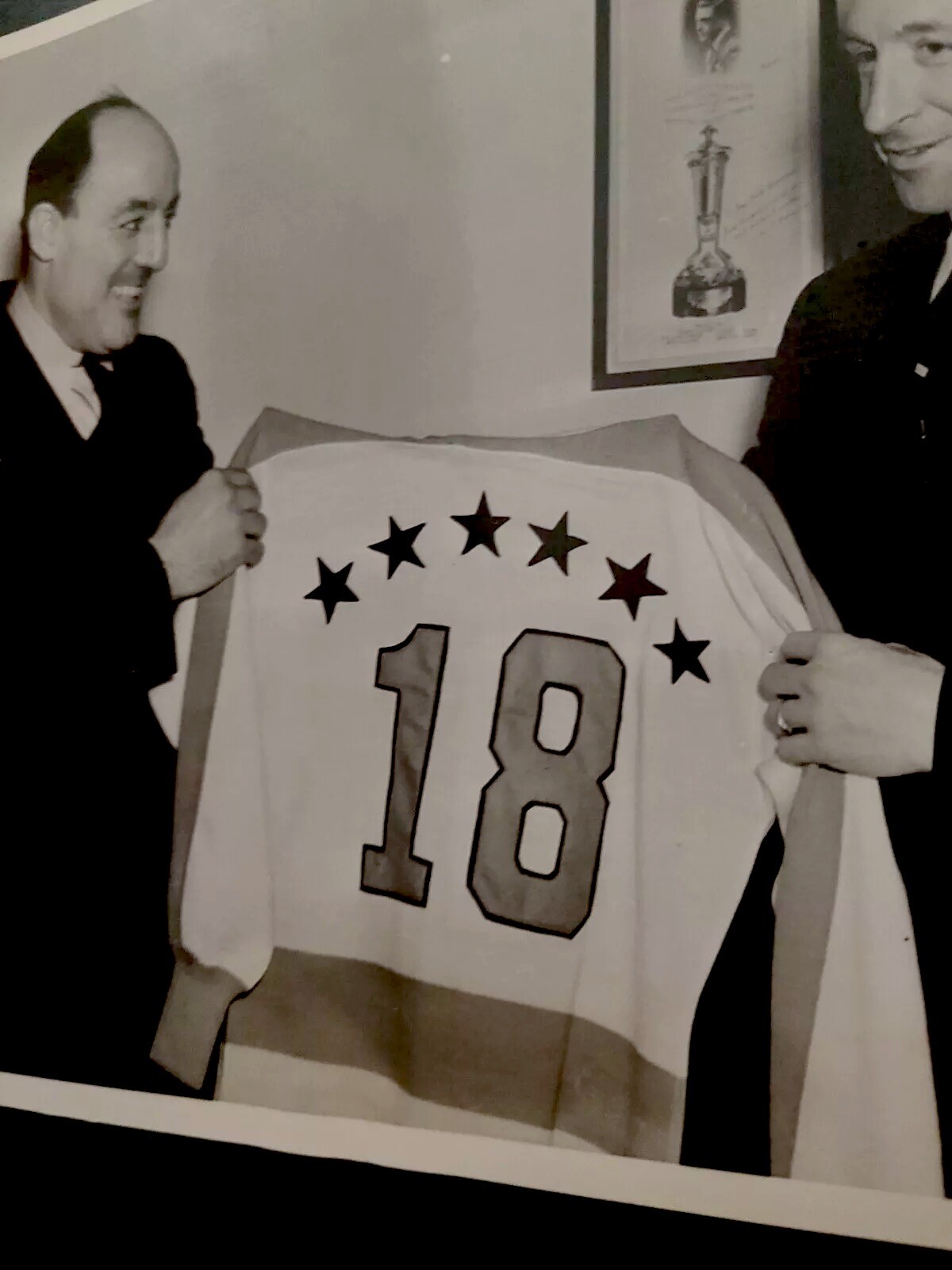 1938 CHING JOHNSON SIGNS WITH NEW YORK AMERICANS RED DUTTON NHL HOCKEY ...