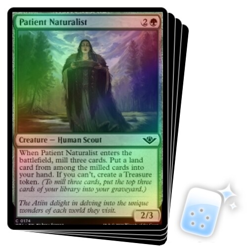 FOIL PATIENT NATURALIST X4 Outlaws Of Thunder Junction OTJ Magic MTG ...