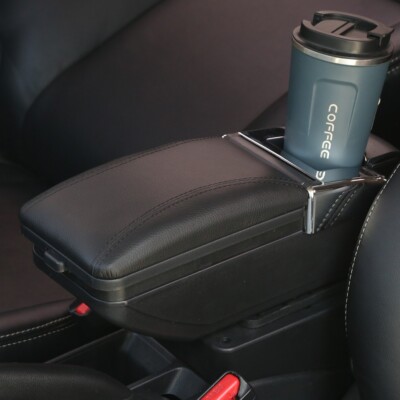 for Fiat 500 2012-2017 Armrest Center Console Storage（Black Style） | eBay