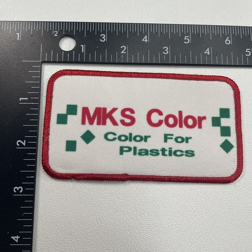 Vtg MKS COLOR FOR PLASTICS Advertising Patch 00PN | eBay