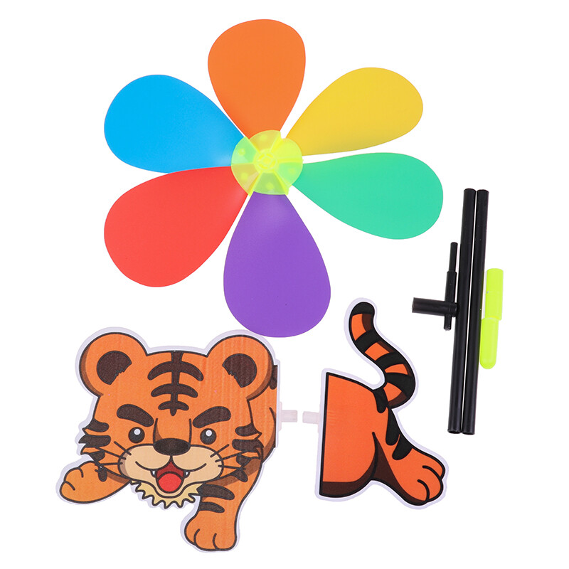 21inch Colorful Windmill Toys Pinwheel Self-assembly Windmill Children ...