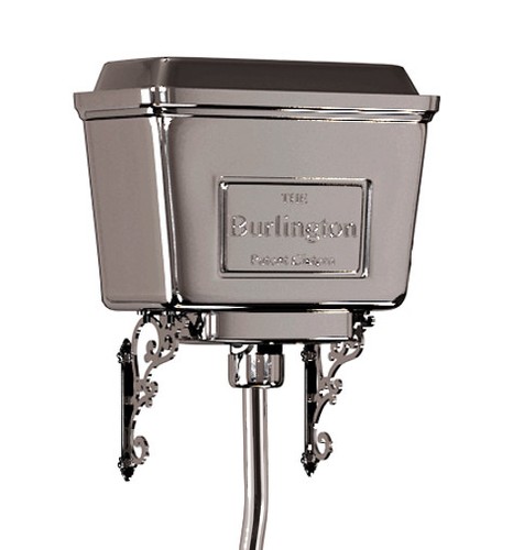 Burlington High Level Polished Chrome Cistern T70 CHR & Internal Flush ...