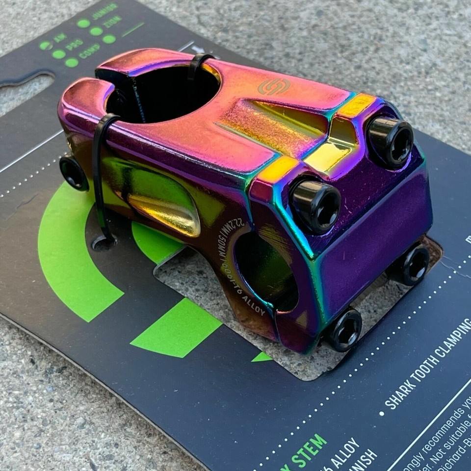 SALT AM STEM TOP LOAD OR FRONT LOAD OIL SLICK 1 1/8 BMX BIKE STEMS CULT ...