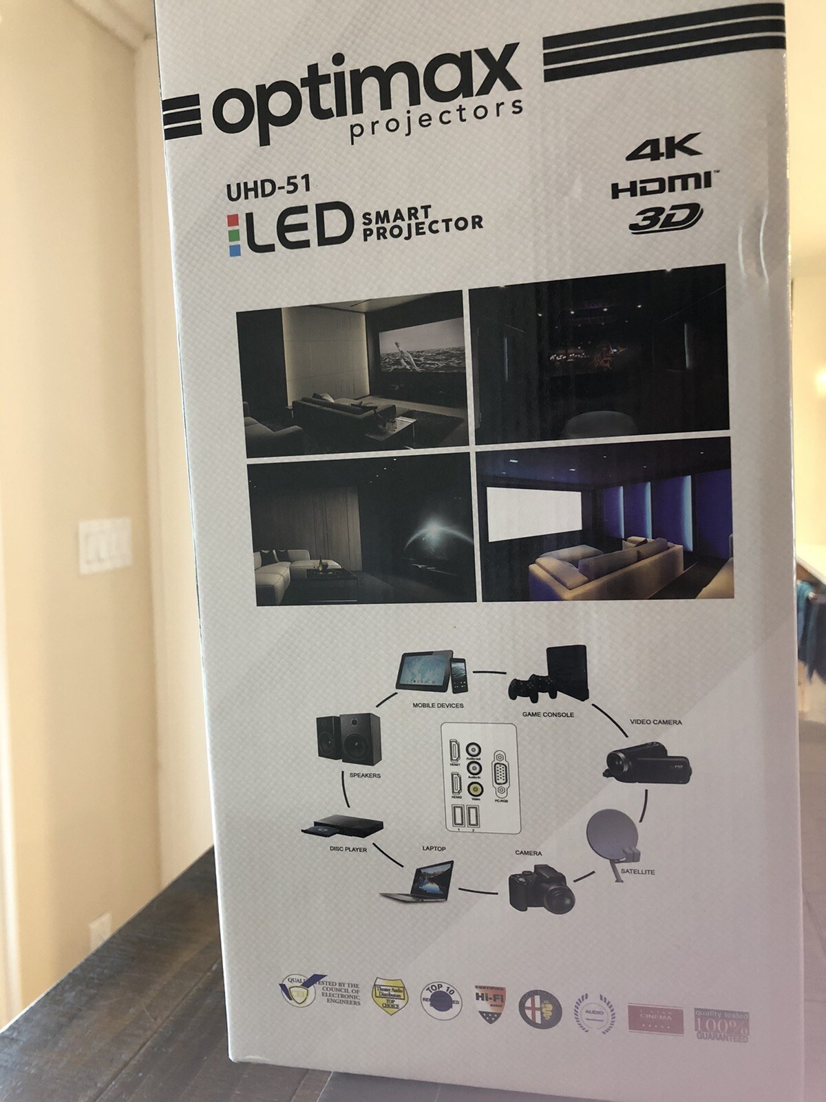 Optimax UHD51 4K Projector - Black -Bundle | eBay