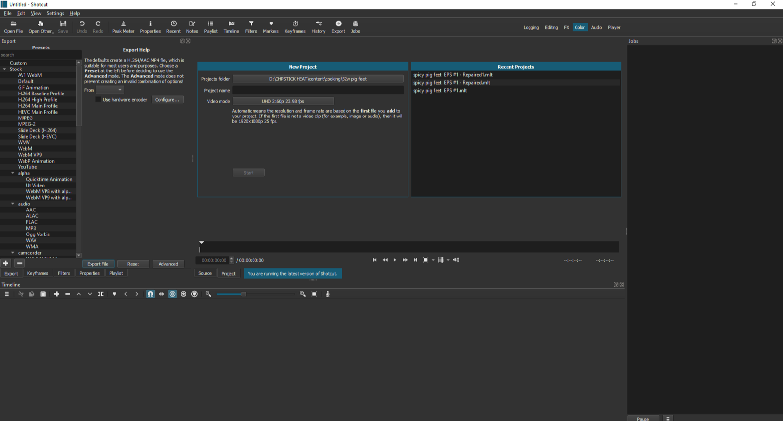 Shotcut Professional HD Video Editing Software Suite- 4K Movie Windows ...