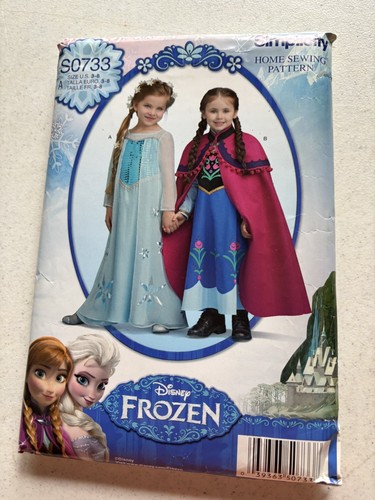Anna Elsa Frozen Toddler & Matching Doll Simplicity Sewing Patterns ...