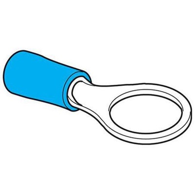 Hella Crimp Terminal Ring Blue 9.5 Vinyl 100 Pce 8537 | eBay Australia