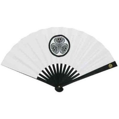 Japanese Samurai War Fan Tessen Ieyasu Tokugawa White Japan Sengoku NEW ...