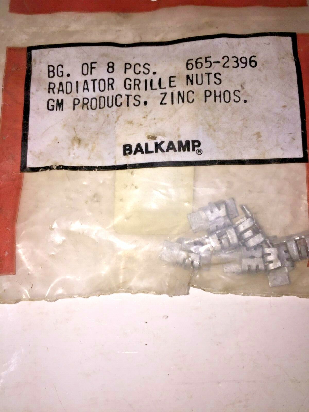 Napa Balkamp # 665-2396 Radiator Grille Nuts Lot of 8 Car Truck Auto ...