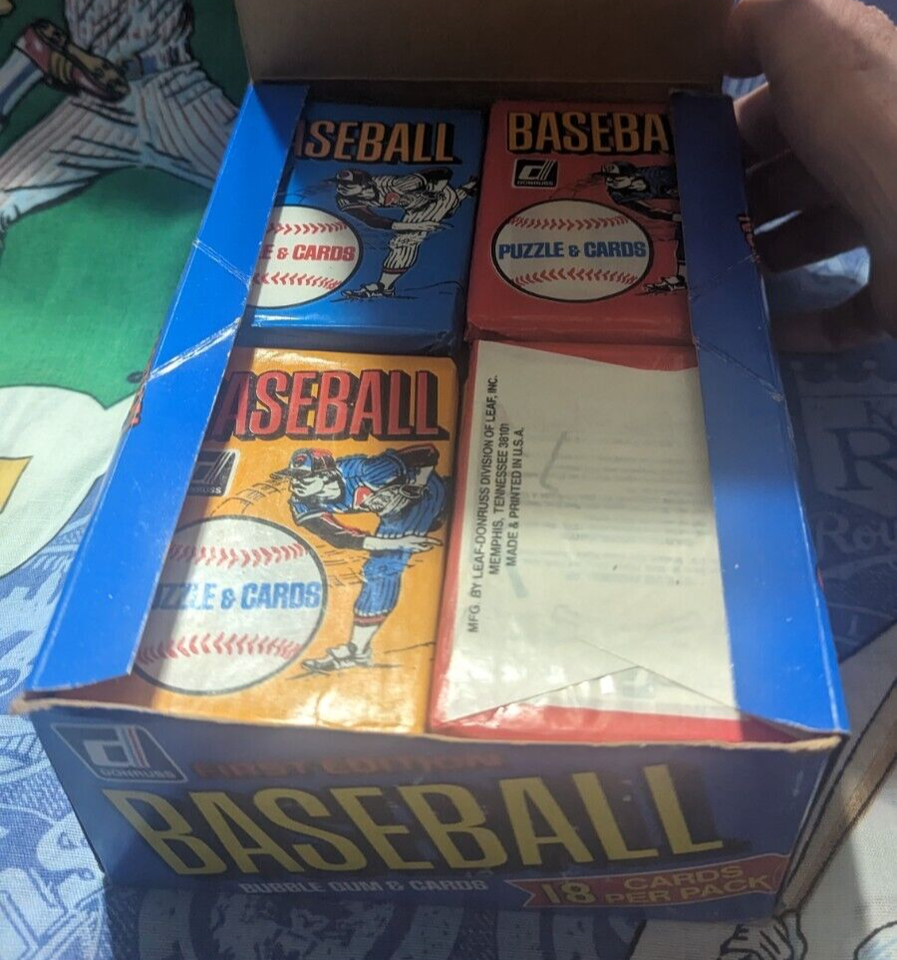 1981 Donruss Baseball Hobby Box From Donruss Fun Bags Variation Pack ...