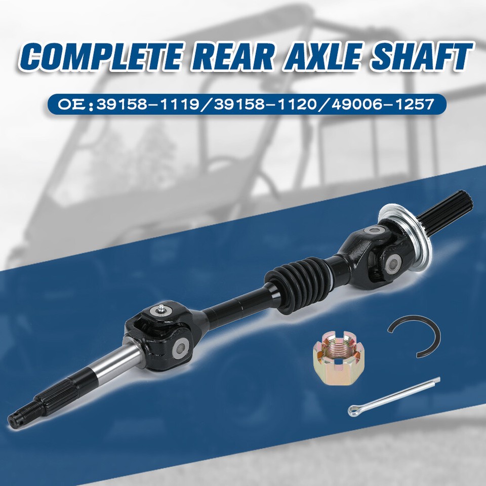 2PCS Complete Rear Axle Drive Shaft For Kawasaki Mule 2500 2510 KAF620A ...