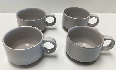 Wedgewood Midwinter Stoneware Coffee Cups Mugs Natural Brown Taupe Set ...