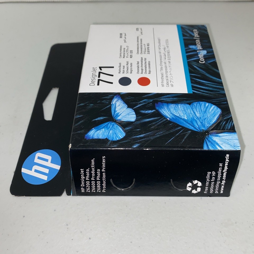 HP 771 Printhead CE017A - Chromatic Red/matte Black Genuine Exp 2026 ...