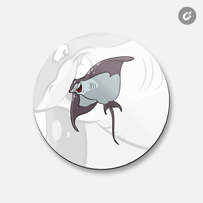 Happy Ray Animal | 4'' X 4'' Round Decorative Magnet | eBay