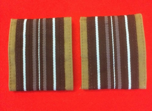 7.5cm Wide RAF SQN LDR Olive Rank Tabs Flight Lieutenant Wing Commander ...