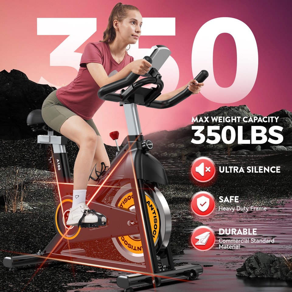 Indoor Cardio Workout Bike Stationary Bike Cycling Fitness Home ...