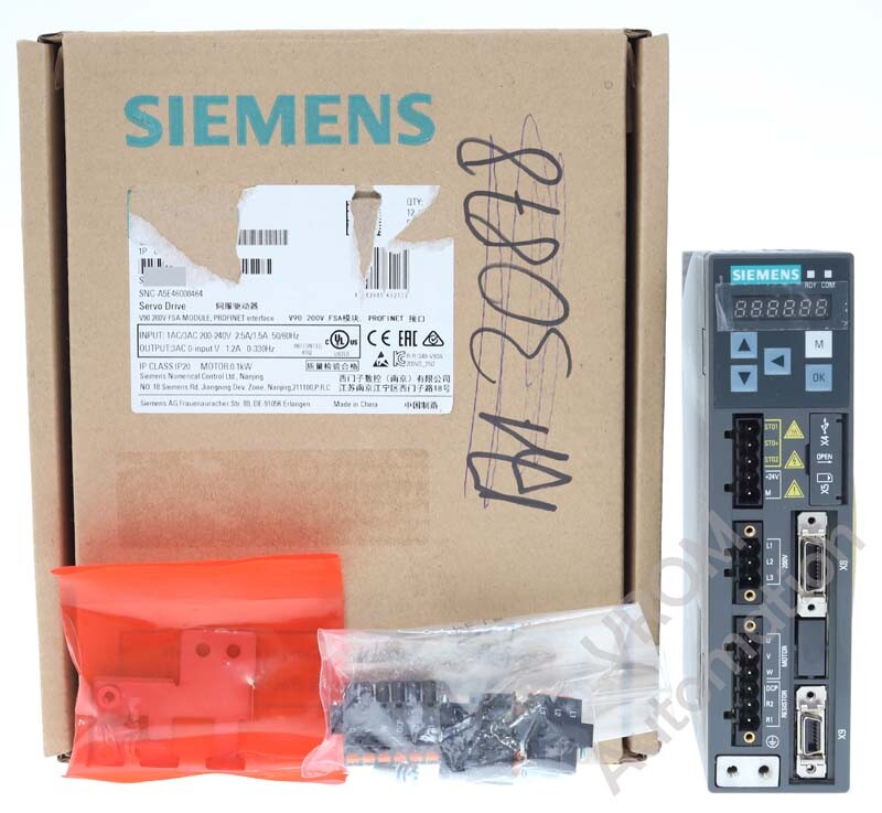 New Siemens 6SL3210-5FB10-1UF2 SINAMICS V90 Servo Controller PROFINET ...