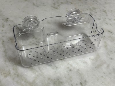 Shower Power Lock Suction Basket Clear Room Essentials Kitchen Bath ...