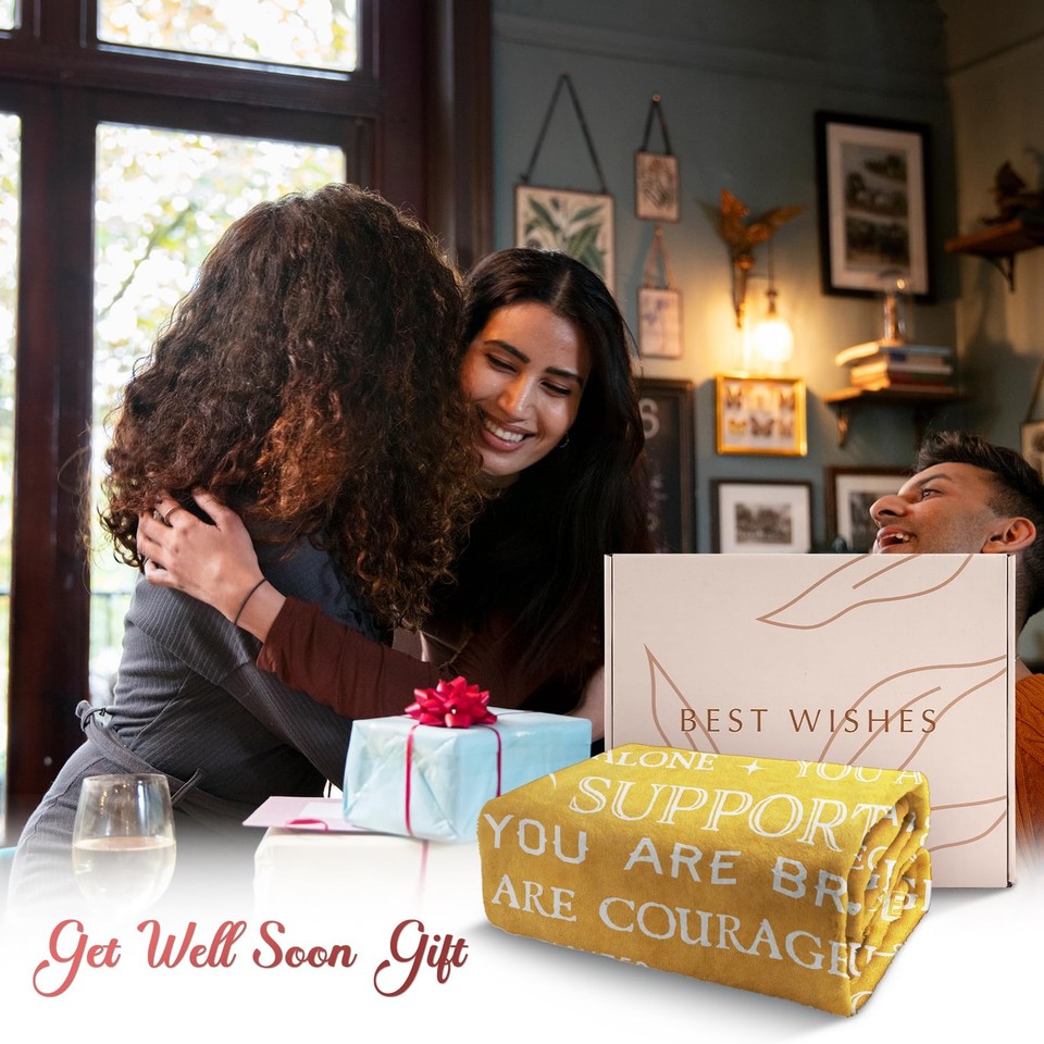 Gifts for Women or Men- Blanket Gifts for Her Him Get Well Blanket ...