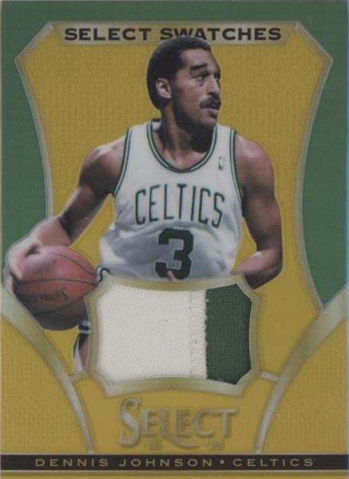 2013-14 Panini Select - Select Swatches Dennis Johnson #73 Gold Prizm ...