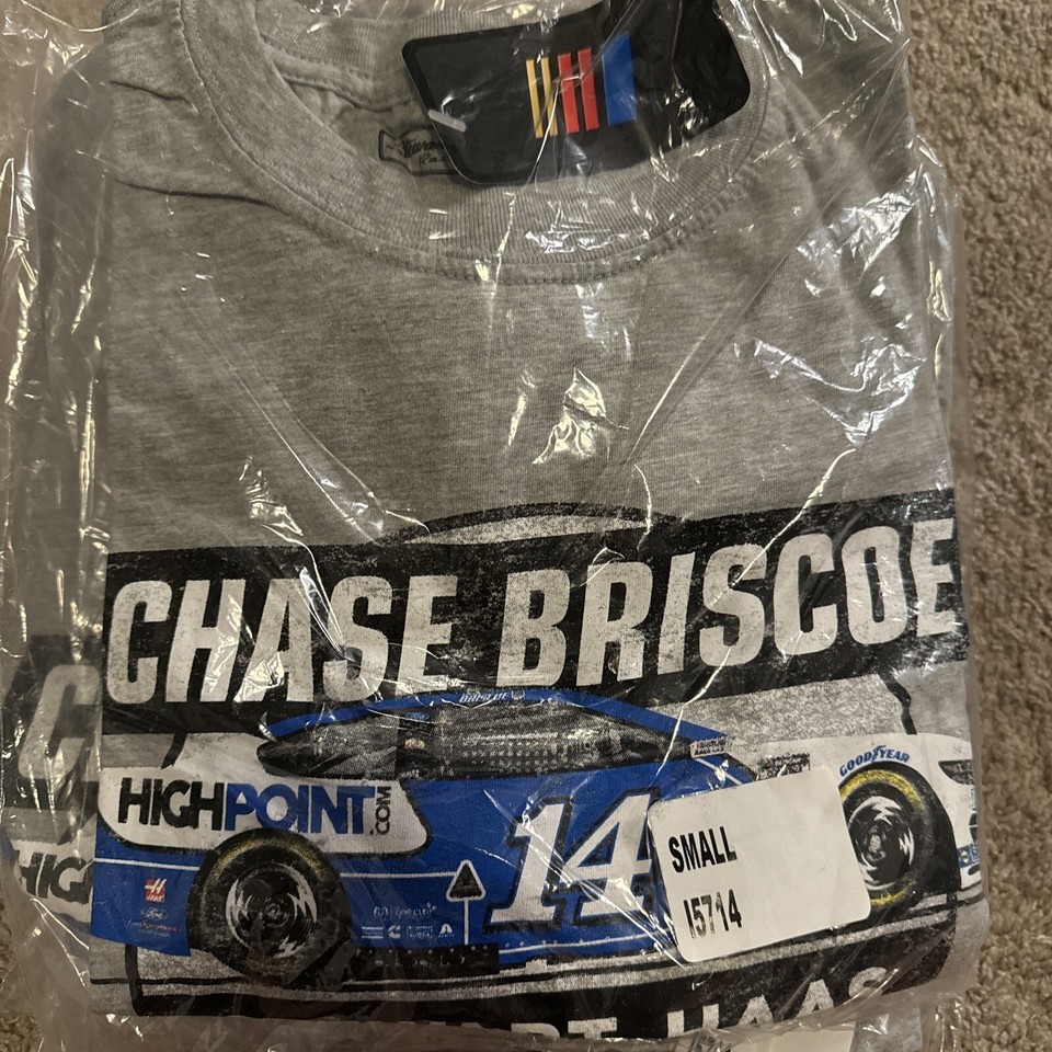 Chase Briscoe T-shirt - #14 Stewart Haas Racing - SIZE: SMALL - NEW W ...