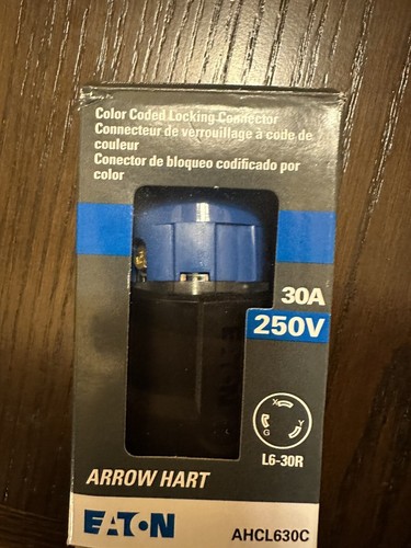 Eaton Arrow Hart Color Coded Locking Connector 250V AHCL630C New!! | eBay