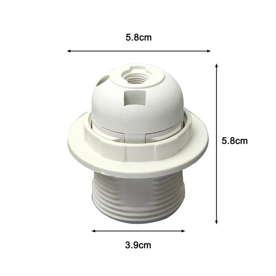 E27 Edison Screw Cap Socket Pendant Ceiling Light Lamp Bulb Holder ...