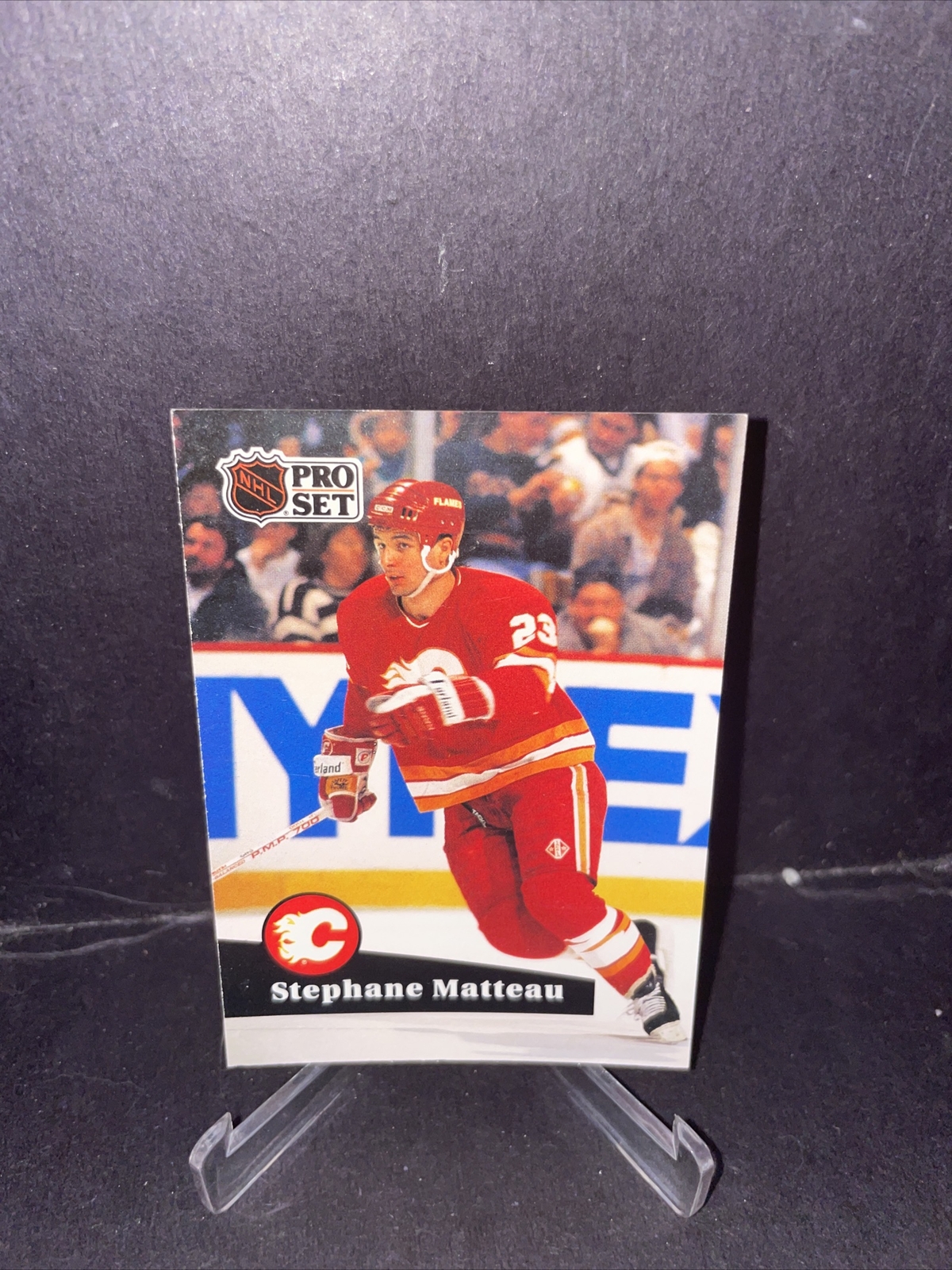 1991-92 Pro Set Calgary Flames Hockey Card #27 Stephane Matteau | eBay